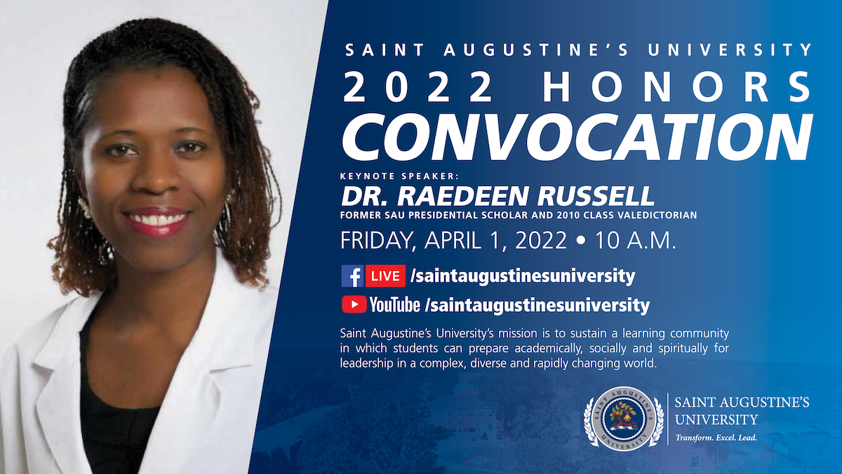 SAU To Celebrate its 2022 Honors Convocation - Saint Augustine's University